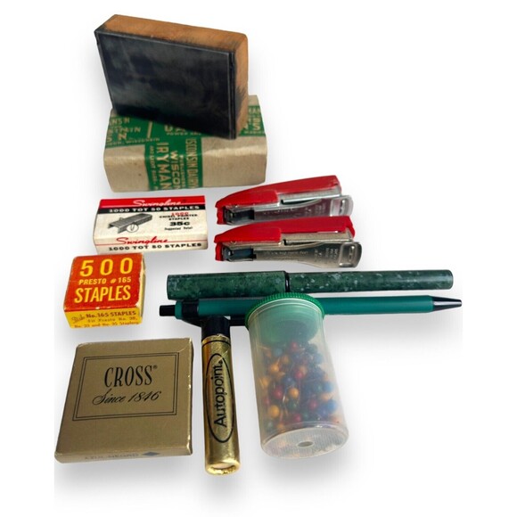 Office | Vintage Desk Office Supplies Movie Prop Office Display Retro ...
